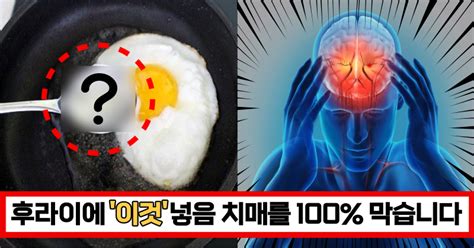소금 대신 뿌리세요 뇌세포 손상을 막아 치매를 확실히 예방하는 계란 섭취 방법 꿀팁뉴스