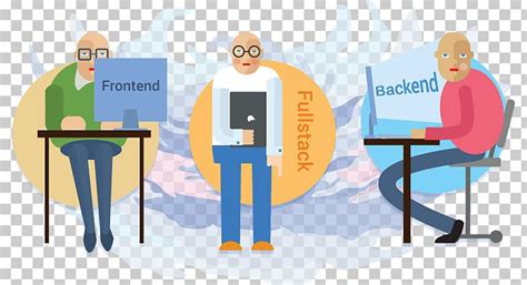 Front And Back Ends Solution Stack Backend Web Developer Front End Web Development PNG Clipart