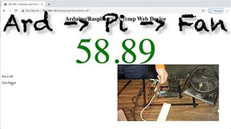Arduino Raspberry Pi Web Based Fan Switch