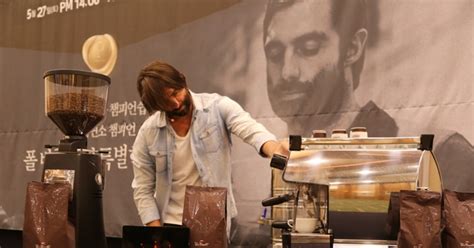 바리스타 챔피언 폴 바셋 오크밸리서 바리스타 폴 바셋 프리미엄 커피 행사