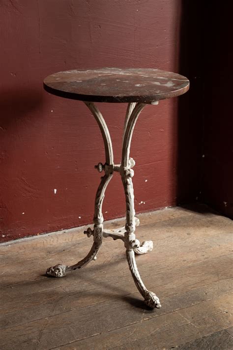 Marble Topped Bistro Table 1235 Retrouvius