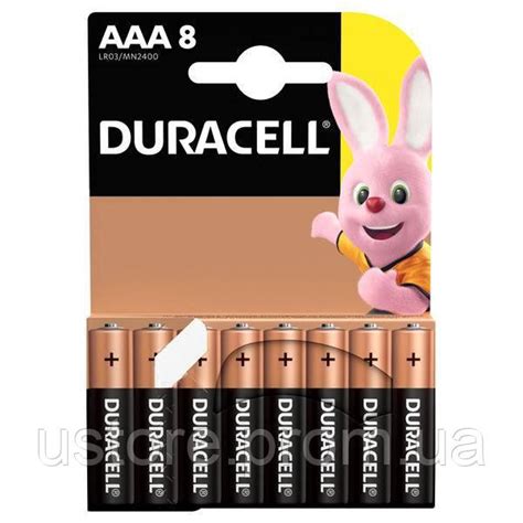 Батарейки Duracell LR03 MN2400 8шт (DRC-5005969 5014446) US, код ...