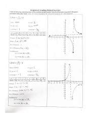 Assignment Graphing Rational Functions Pdf Course Hero