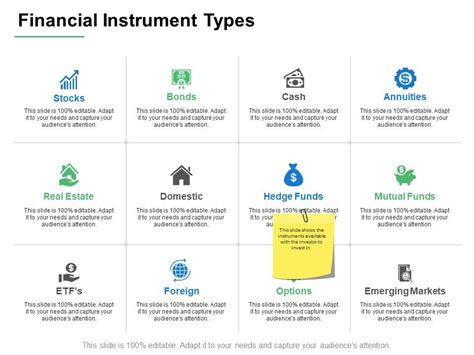 Financial Instrument Types Strategy Ppt Powerpoint Presentation Layouts