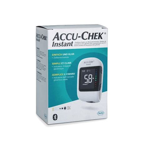 Апарат за измерване на кръвна захар Accu Chek Instant 10 броя тест ленти Emag Bg