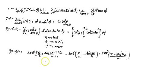 ⏩solvedcheck The Divergence Theorem For The Function 𝐯r2 Sinθ𝐫̂4