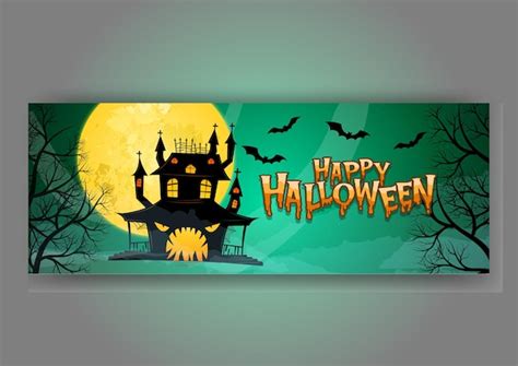 Premium Vector Halloween Facebook Banner Design And Web Banner Design