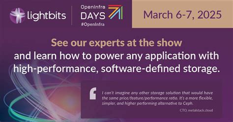 Openinfra Openstack Opensource Cloudinfrastructure Lightbits Lightbits Labs