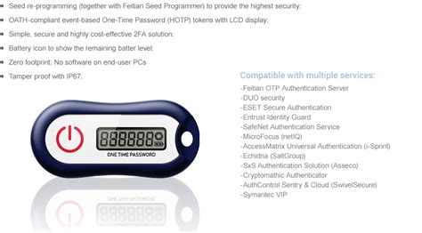 One Time Password Otp Hotp Token C100 With Battery Icon I34 Buy Event Based Multi Factor