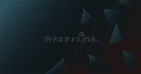 Abstract Dark Blue D Pyramids Chaotic Background Luxury Design Template Stock Illustration