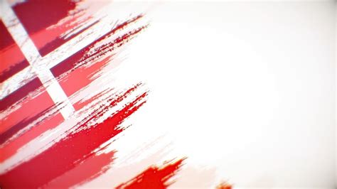 흰색 배경에 덴마크 국기 페인트 브러시 덴마크의 개념 그리기 붓놀림 그런지 페인트 스트로크 더러운 국가 독립 애국심 선거 템플릿 유화 파스텔 색상 만화 애니메이션 질감 효과
