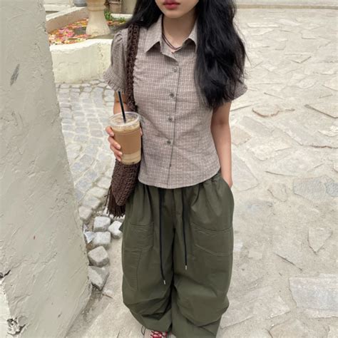 오운마인드 체크 프릴 셔츠 3color 위시버킷