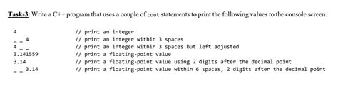 Solved Task 3 Write A C Program That Uses A Couple Of Chegg