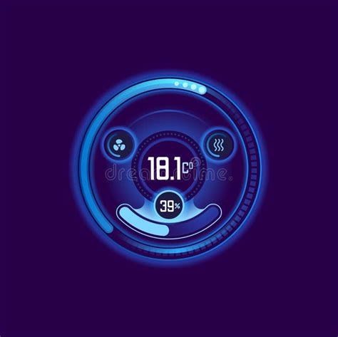 Thermostat Dial Ui Stock Illustrations 56 Thermostat Dial Ui Stock Illustrations Vectors