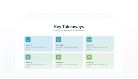 Key Takeaways Slides Summarizing Essential Insights