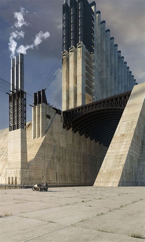 Pin By Oscar Robin On Industrial And Technical Landscapes Brutalism Architecture Industrial