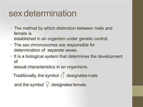 Sex Determination Pptx Biological Sciences Science