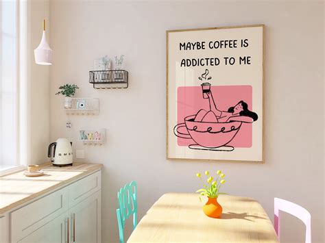 Printable Coffee Art • Funny Quirky Art For Coffee Lovers • Coffee Bar Print • Espresso Lover