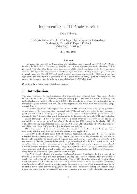 pdf implementing a ctl model checker