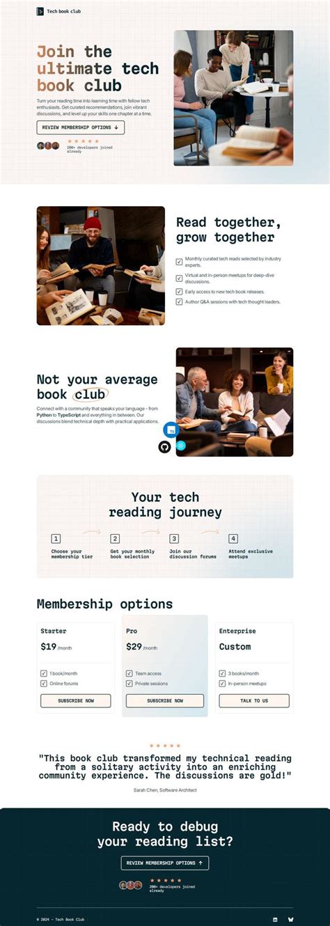 Frontend Mentor Tech Book Landing Page With Html And Scss Coding Challenge Solution