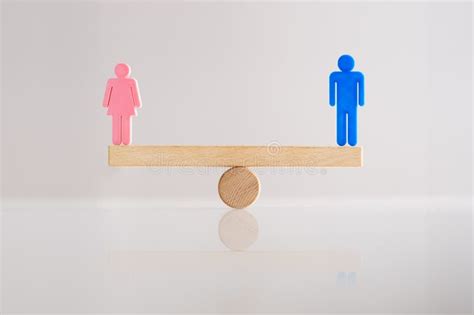 Equal Gender Seesaw Balance Stock Photo Image Of Equilibrium Figure 276475180