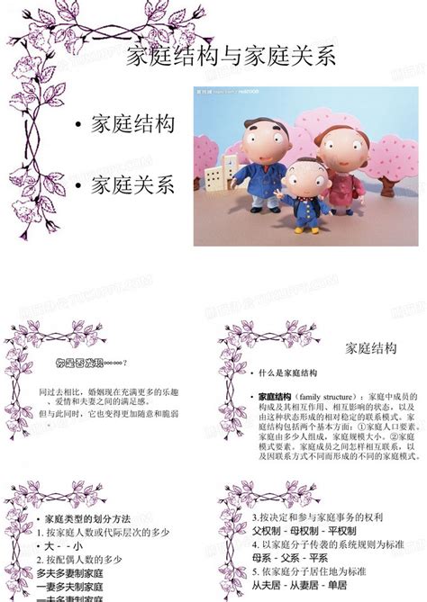 家庭结构与家庭关系课件ppt模板下载编号qvkmedev熊猫办公