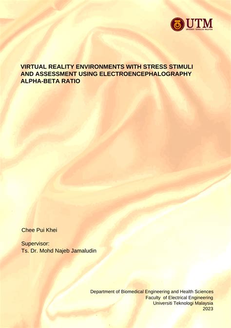Pdf Virtual Reality Environments With Stress Stimuli And Assessment Using