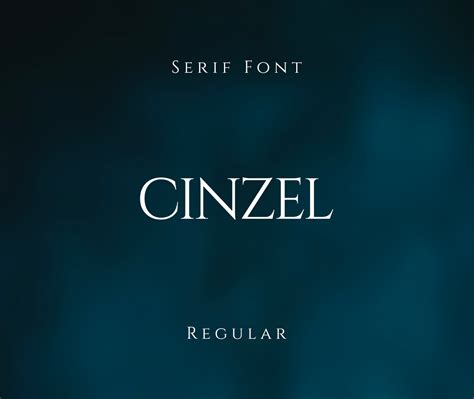 Cinzel Font Graphic Guru