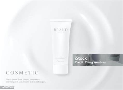 화장품 및 스킨 케어 제품 광고 흰색 거품 배경에 템플릿입니다 보습제에 대한 스톡 벡터 아트 및 기타 이미지 보습제 아름다움 3차원 형태 Istock