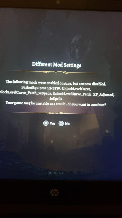 The Following Mods Were Enabled On Save Issue Rbg3mods