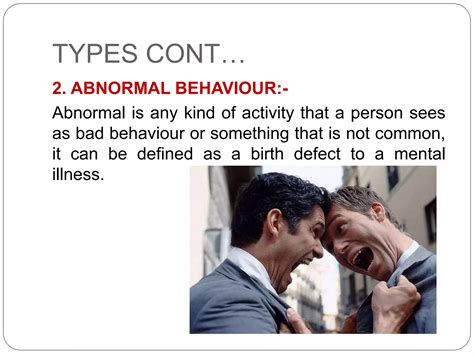 Concept Of Normal And Abnormal Behaviour Pptx Mental Health