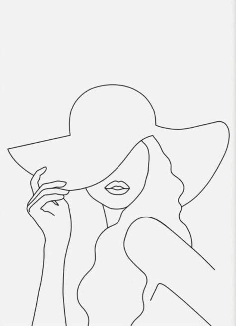 Woman Outline Drawing