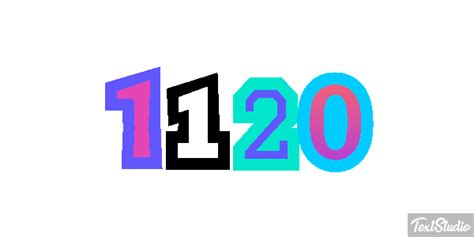 1120 Number Animated  Logo Designs