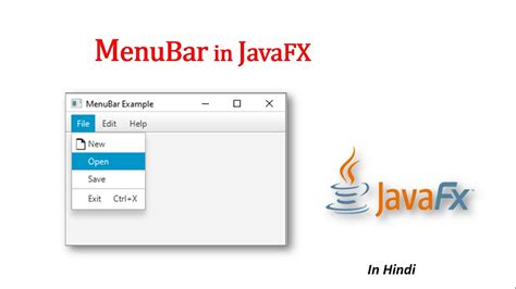 JavaFX Tutorial MenuBar In JavaFX YouTube