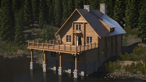 Realistic Log House Kit 2 0 In Props Ue Marketplace