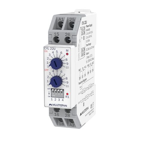 Din 63C Digital Display With Din Rail On Off Delay Cyclic