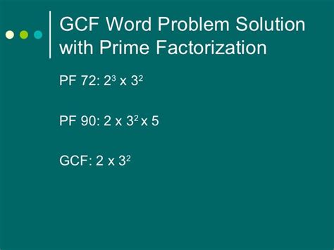 Gcf Lcm Problem Solving