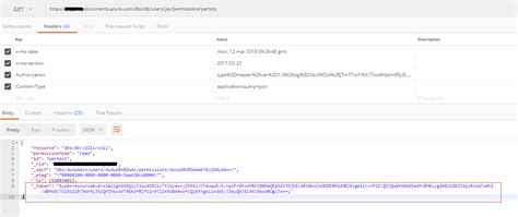 Azure Cosmosdb Does A Documentdb Permission Token Become Invalid When A New One Is Created