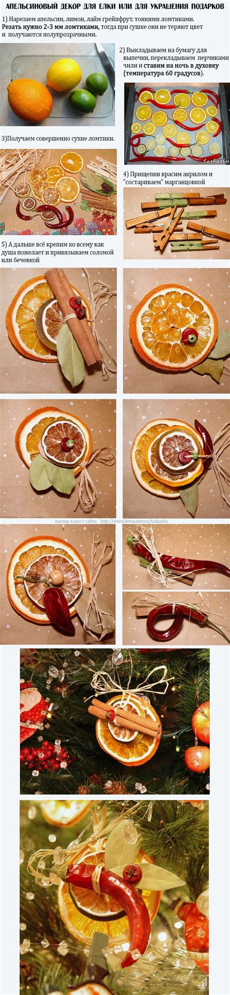 апельсиновый декор на новый год Своими руками на рождество Подарки своими руками Новый год