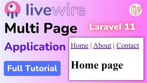 Laravel Livewire Multi Page App In Minutes Full Tutorial HINDI