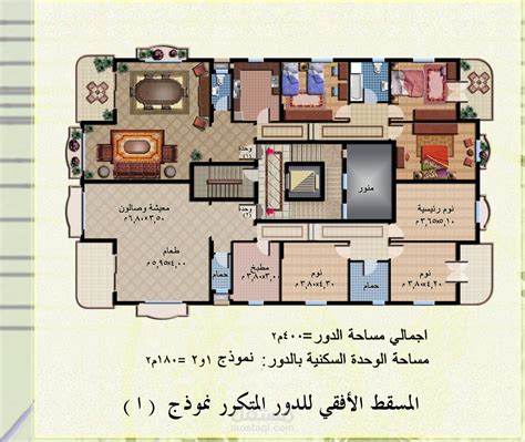 اخراج مساقط افقية معمارية باستخدام برنامج فوتوشوب مستقل