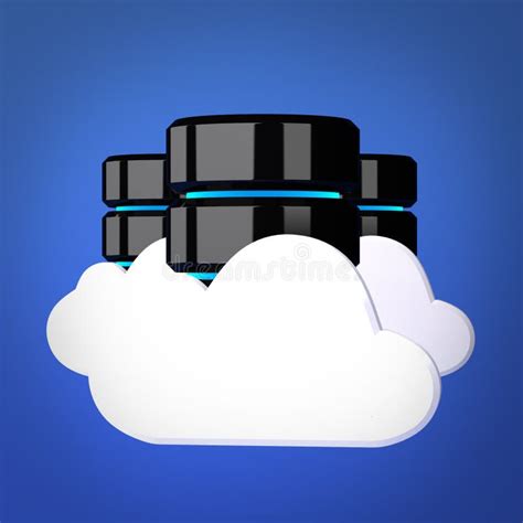 Databases And Cloud Computing Concept Stock Illustration Illustration