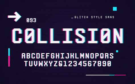 기술 San Serif 대문자 및 숫자 알파벳 글꼴 디지털 잡음 왜곡 결함 효과 인쇄 술 컴퓨터 글자에 대한 스톡 벡터 아트 및