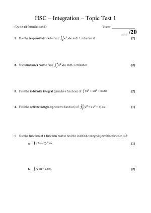 Inverse HSC Questions Inverse Functions Past HSC Questions X HSC Question The Diagram