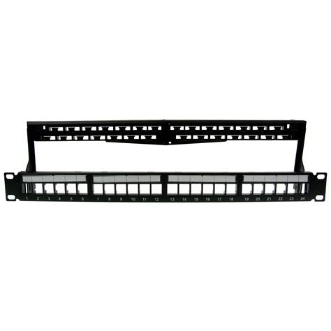 24 Port Blank Keystone Patch Panel 1u