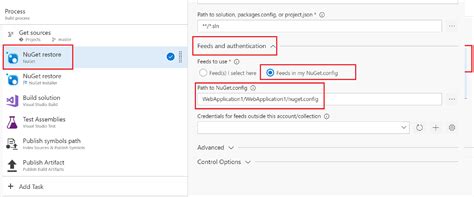 Connecting On Premiseprivate Nuget Packages Or Feed Url In Source Code From Vsts For Build And
