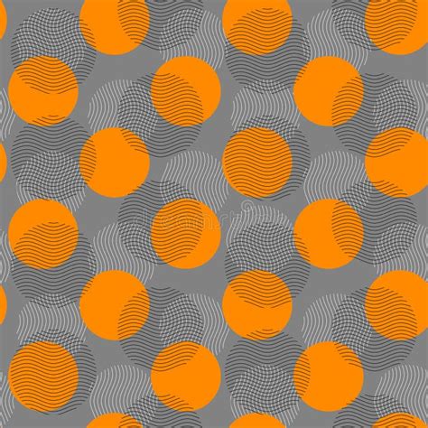Abstract Seamless Geometric Pattern With Random Circles Vector Image