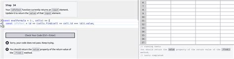 learn functional programming by building a spreadsheet step 34 javascript the freecodecamp