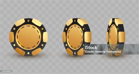 3d 금과 까만 부지깽이 칩의 세트 투명한 배경에 그림자를 가진 토큰 카드 카지노 게임 디자인 전단지 포스터 장식 배너 웹 광고에 대 한 벡터 일러스트 레이 션 0명에 대한