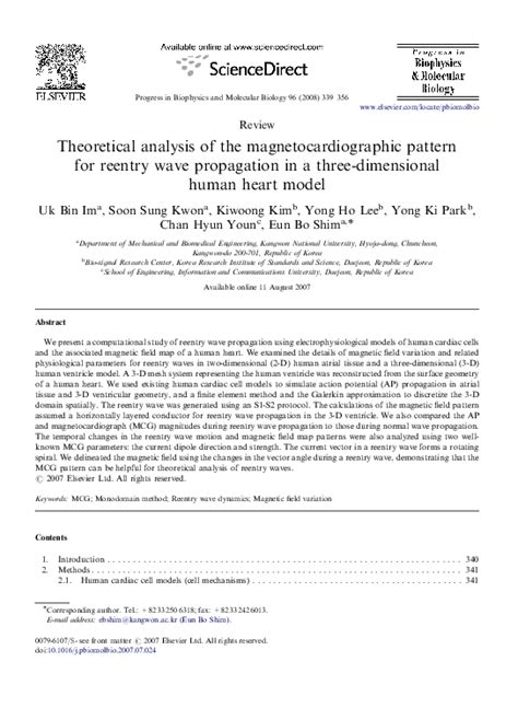pdf theoretical analysis of the magnetocardiographic pattern for